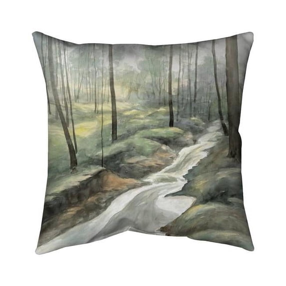 Begin Home Decor 5542-1616-LA168 16 x 16 in. Waterfall Blue Trees ...