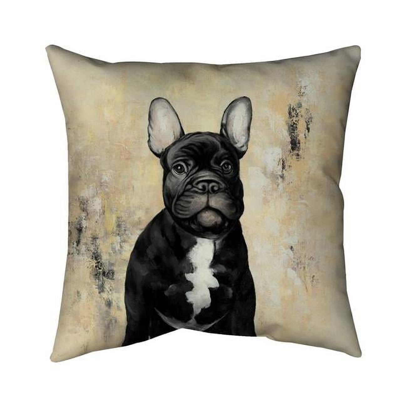 Begin Home Decor 5542-2020-AN216 20 x 20 in. French Bulldog Black ...