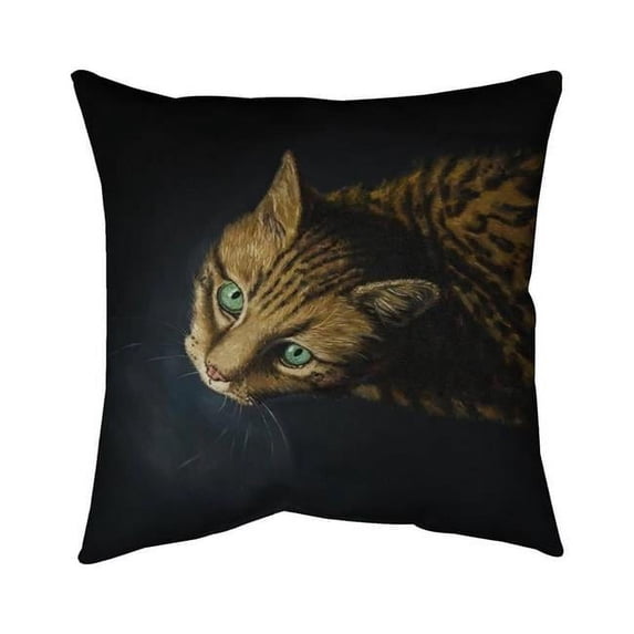 Begin Home Decor 5542-2020-AN494 20 x 20 in. Bengal Cat Outdoor Throw ...