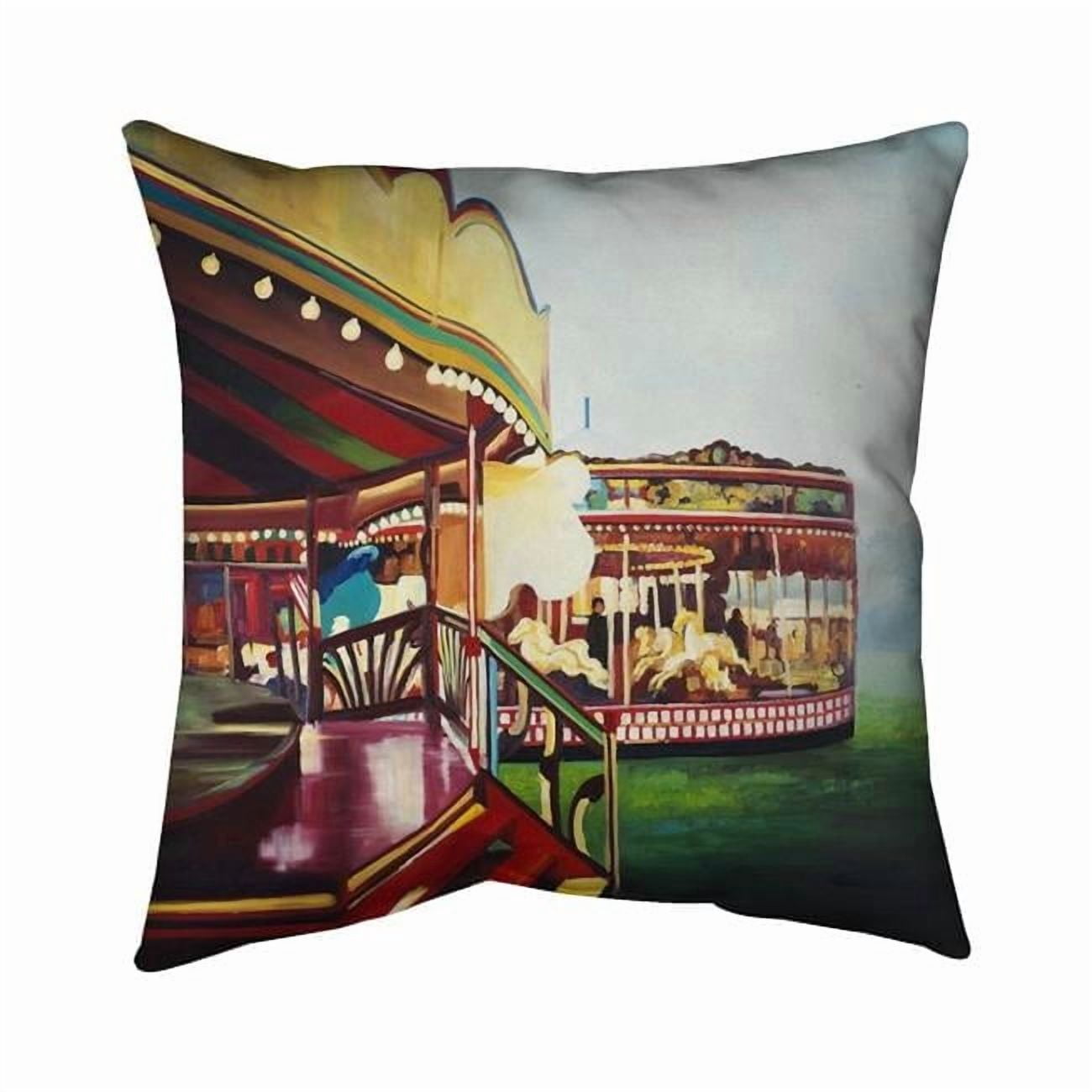 Begin Home Decor 5542-2020-MI45 20 x 20 in. Carousel in a Carnaval ...