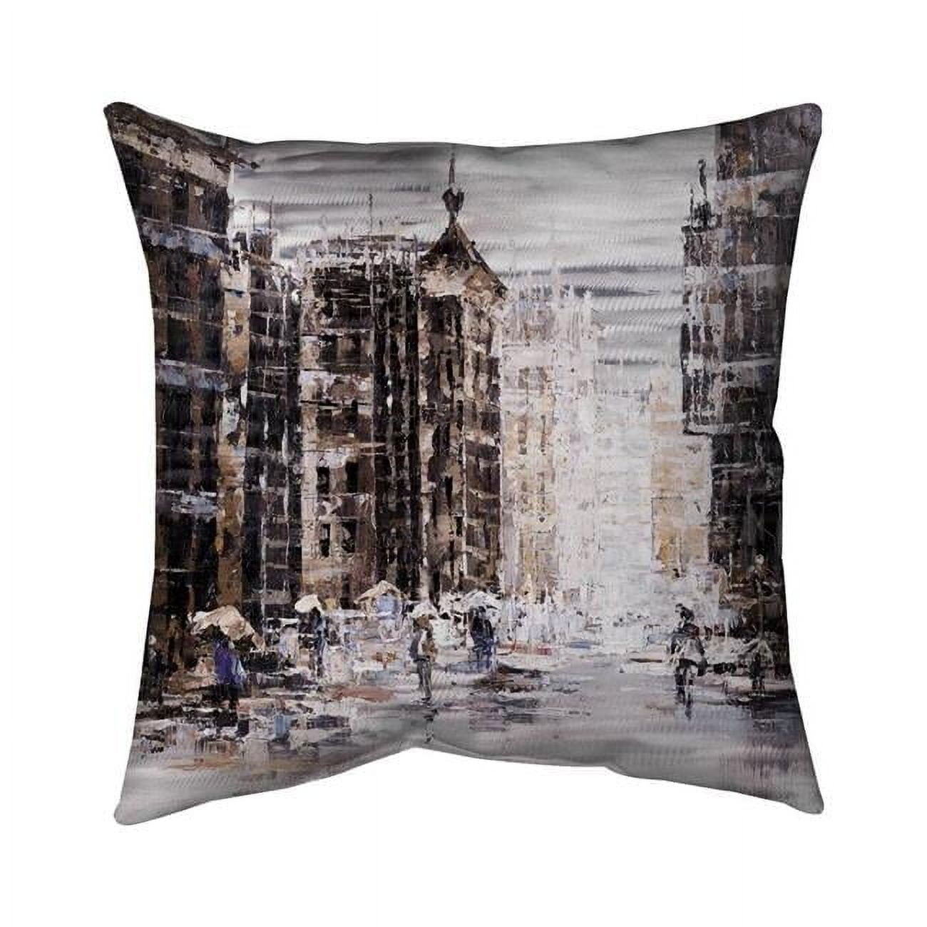Begin Home Decor 5543-1616-ST41 16 x 16 in. Industrial Abstract City ...