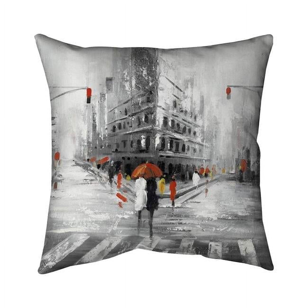 Begin Home Decor 5543-2020-CI22 20 x 20 in. Greyish Flatiron Building ...