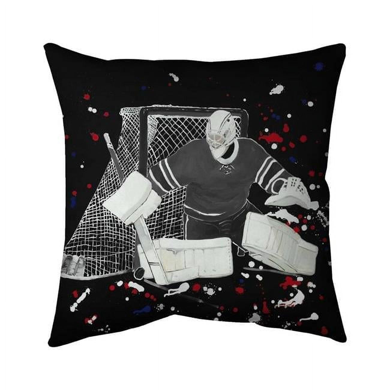 Begin Home Decor 5543-2020-SP73-1 20 x 20 in. Goalkeeper Hockey Goal ...