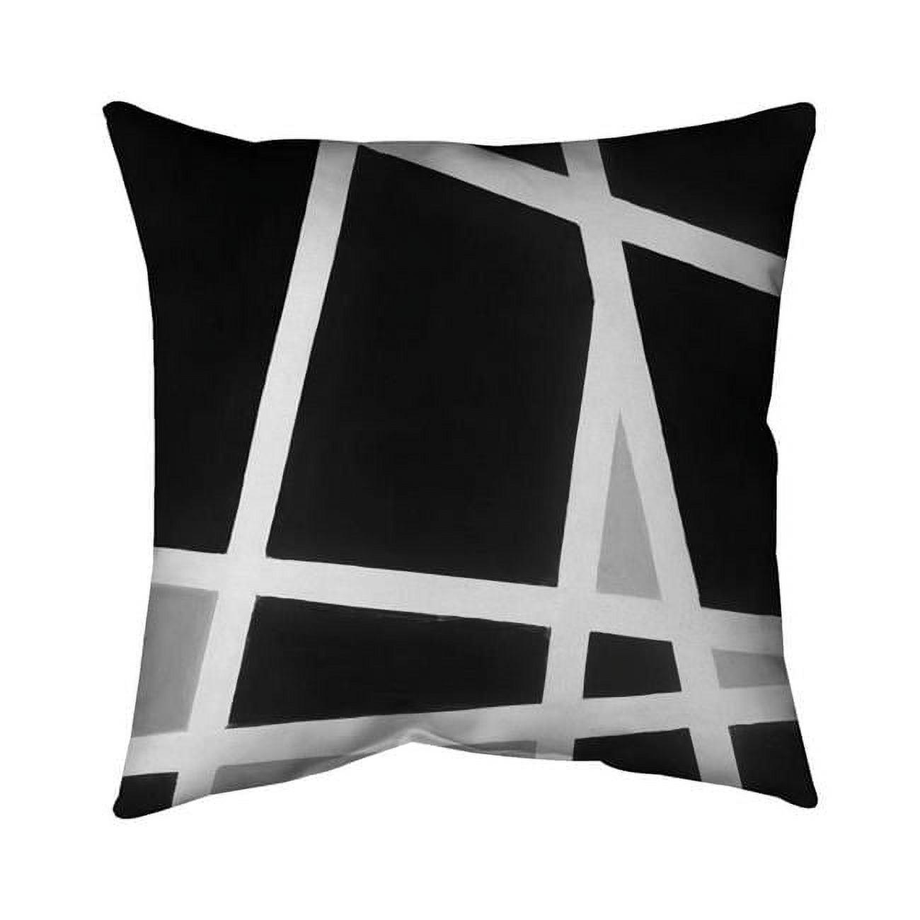 Begin Home Decor 5543-2626-AB35 26 x 26 in. Black & White Abstract ...