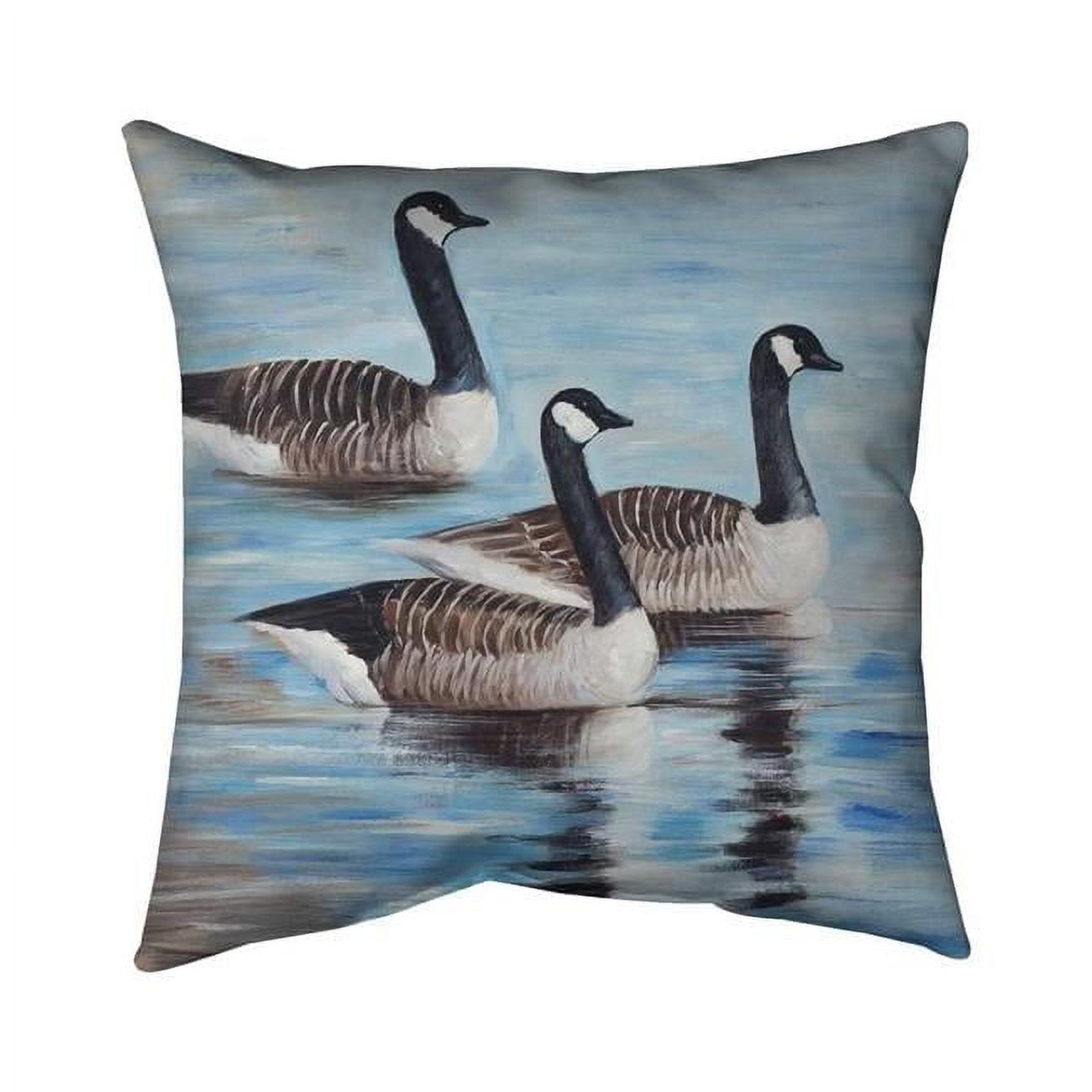 Begin Home Decor 5543-2626-AN165 26 x 26 in. Canada Geese In Water ...