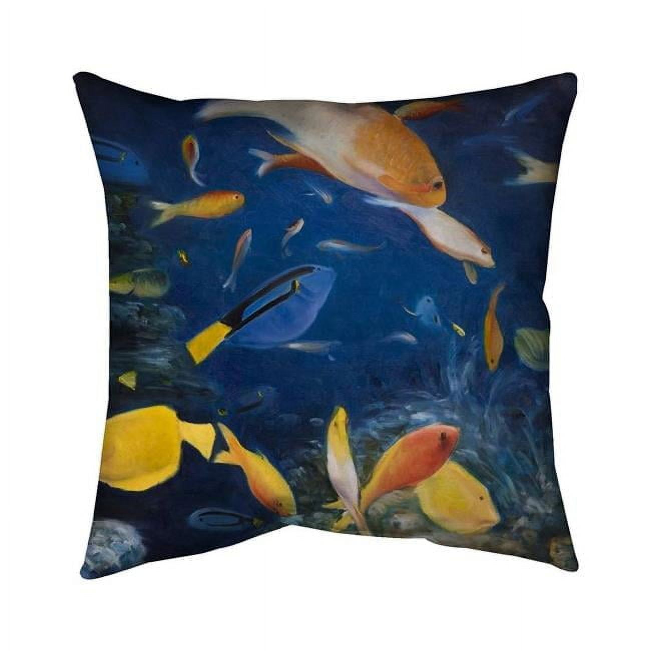 Begin Home Decor 5543-2626-AN169 26 x 26 in. Colorful Fish Under The ...
