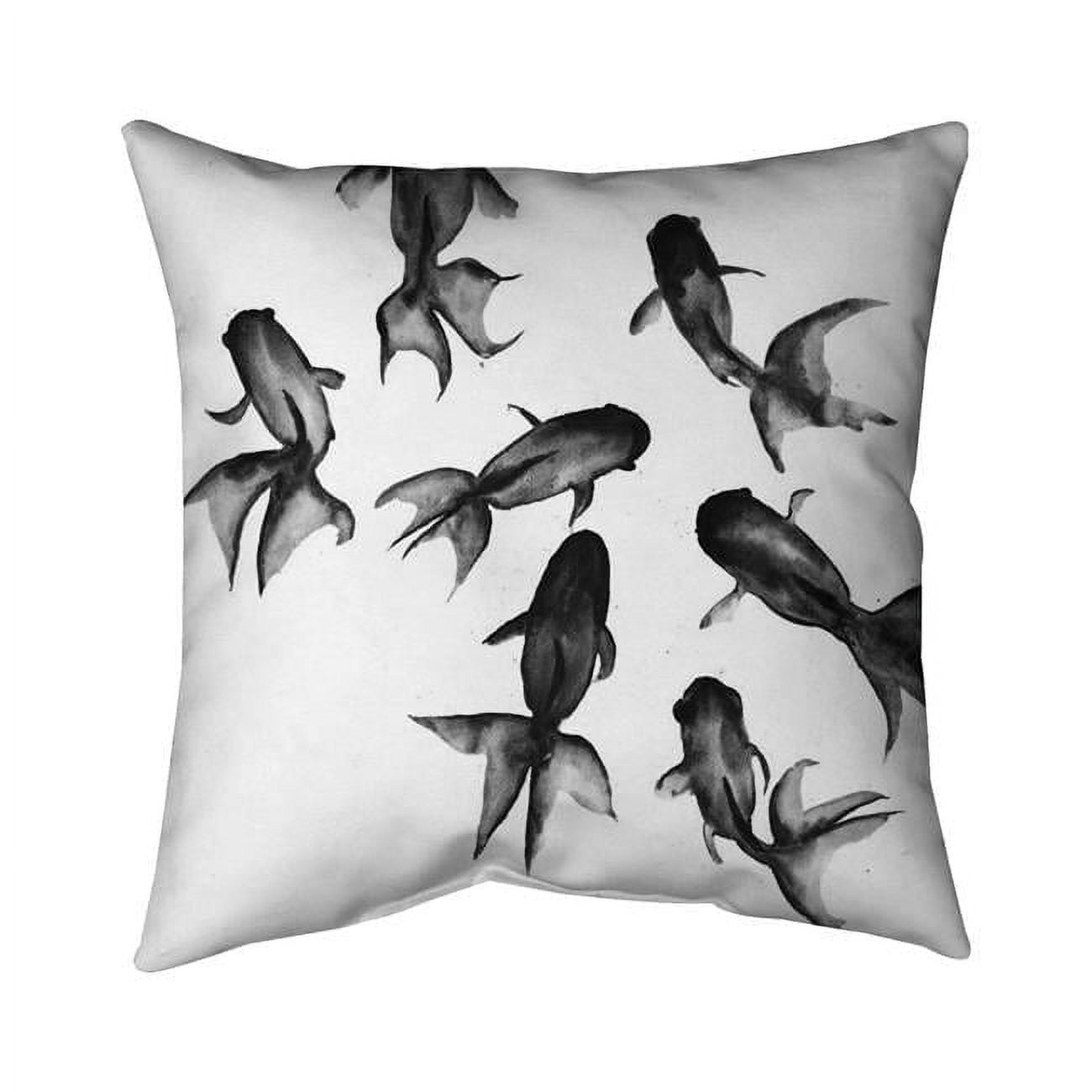 Begin Home Decor 5543-2626-AN401-1 26 x 26 in. Small Black Fishes ...