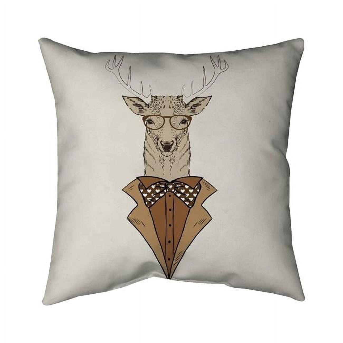 Begin Home Decor 5543-2626-AN60 26 x 26 in. Deer with Brown Coat-Double ...