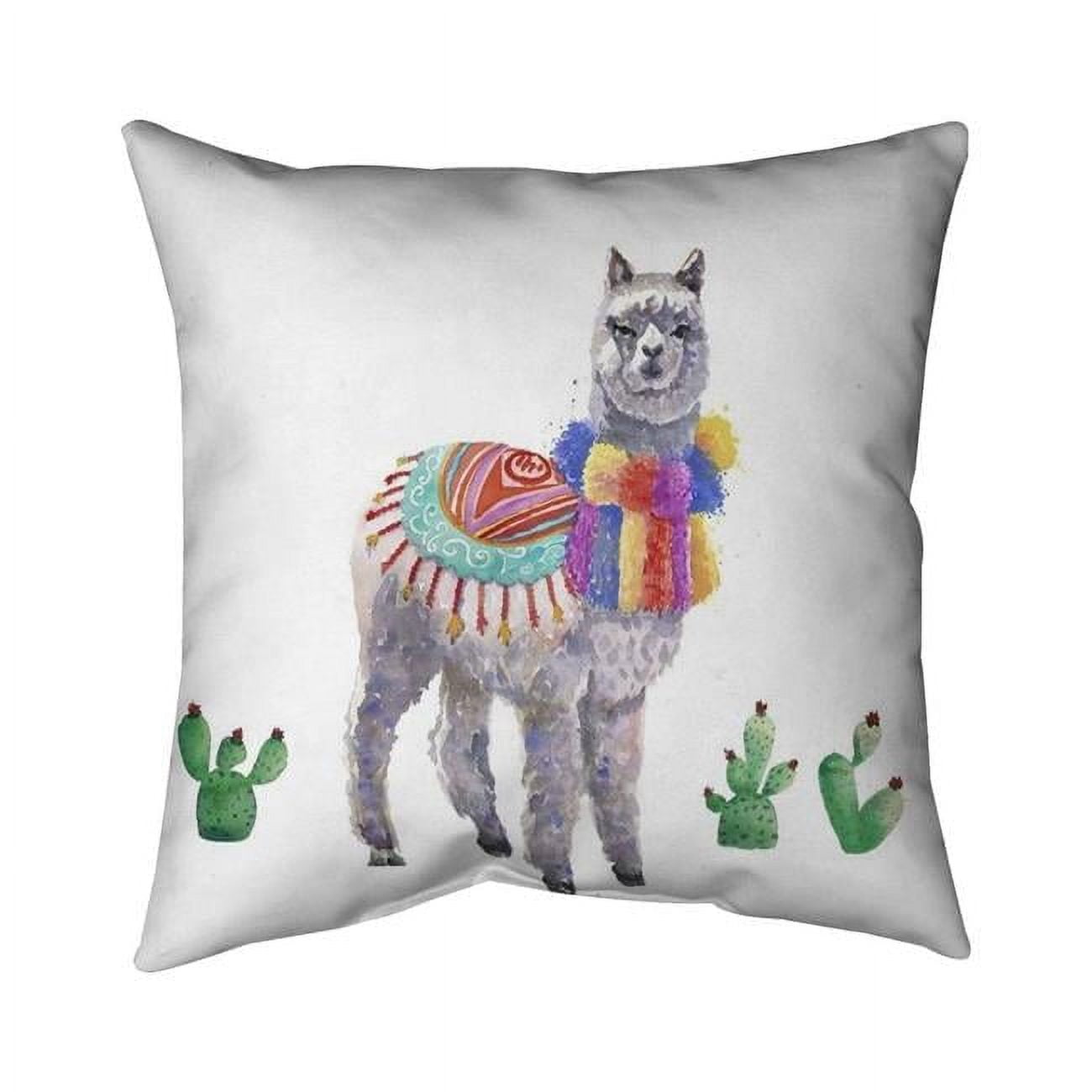 Begin Home Decor 5543-2626-CH14 26 x 26 in. Traditional Peruvian Lama ...
