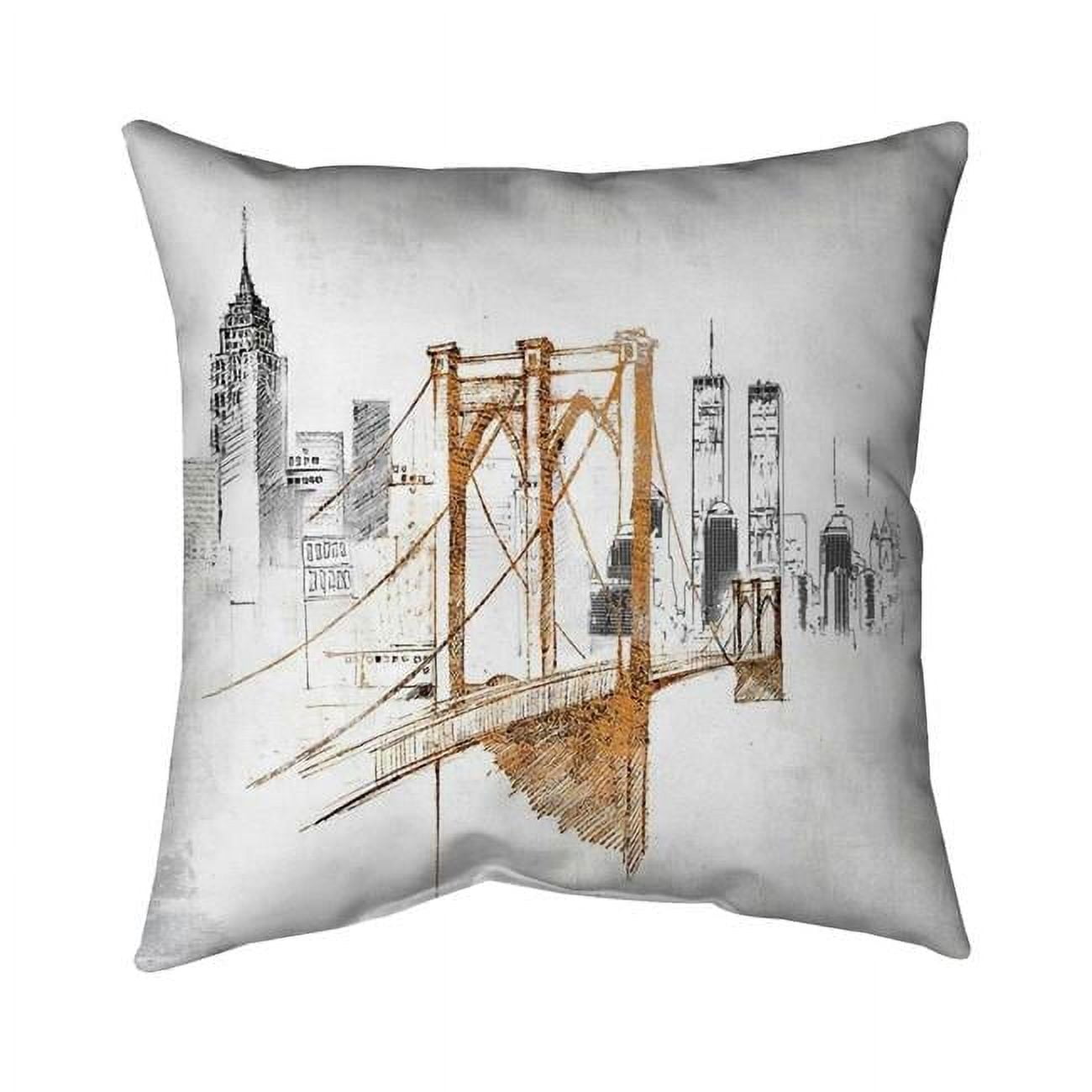 Begin Home Decor 5543-2626-CI100 26 x 26 in. Brooklyn Bridge Blurry ...