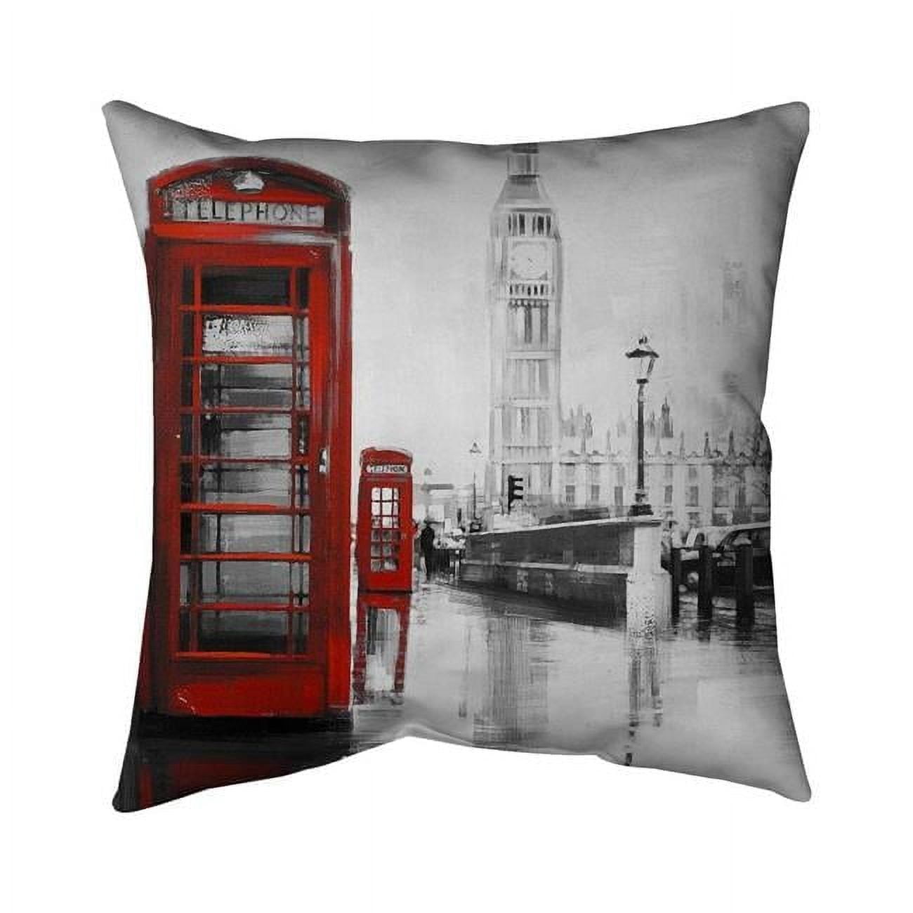 Begin Home Decor 5543-2626-CI187 26 x 26 in. Red Phonebooth with The ...