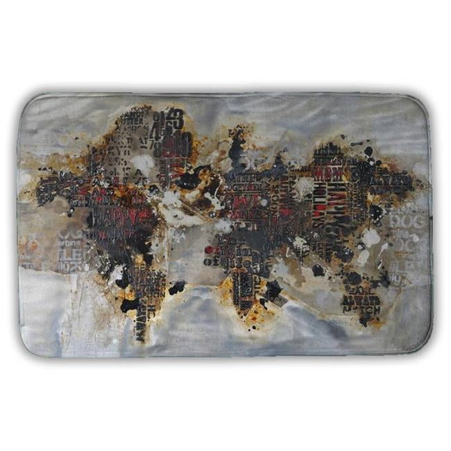 Begin Home Decor 5930-2134-CI145 21 x 34 in. Satellite View Brown Bath ...