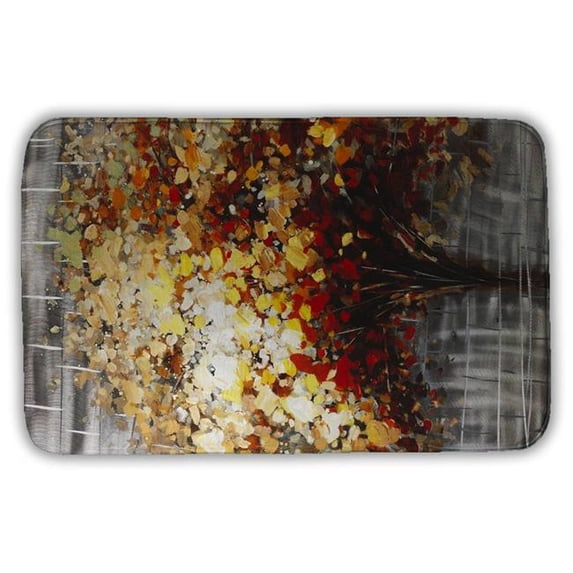 Begin Home Decor 5930-3421-LA13 21 x 34 in. Abstract Tree Bath Mat ...
