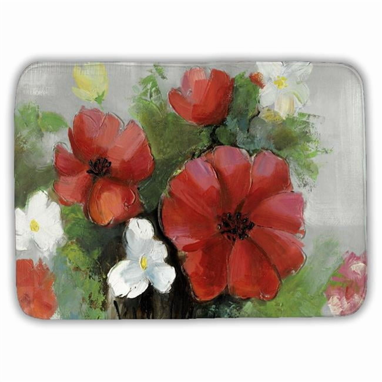 Begin Home Decor C1BM1724KW53MR 17 x 24 in. Abstract Wild Flowers ...