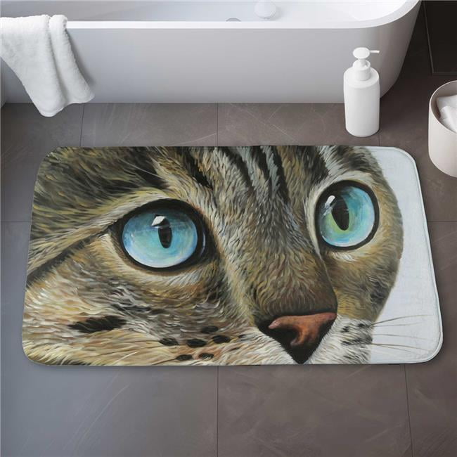Begin Home Decor C1BM21340NPL1B 21 x 34 in. Curious Cat Portrait ...