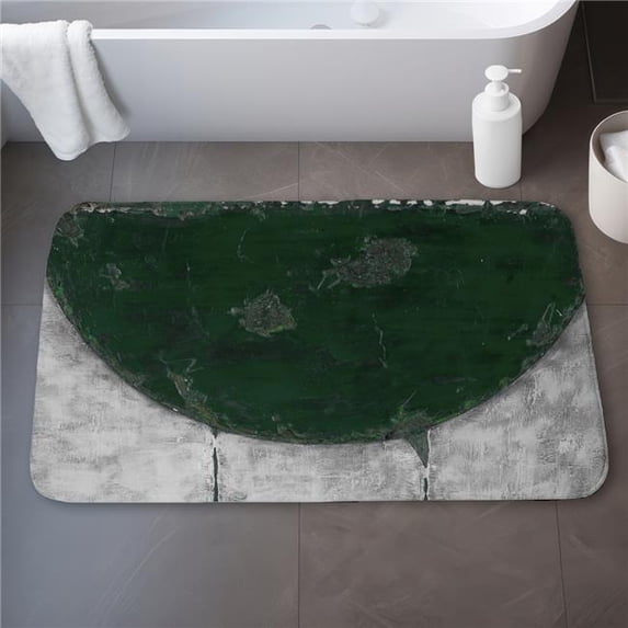 Begin Home Decor C1BM2134OZLU9L 21 x 34 in. Green Half Circle ...