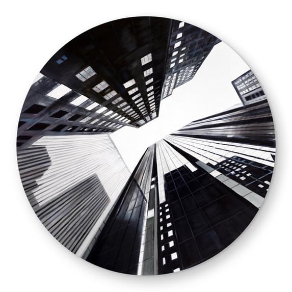 Begin Home Decor C1COAR55AVP26M 5 x 5 ft. Low-Angle View of the City ...