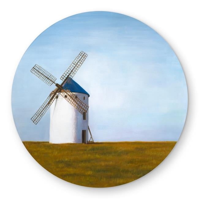 Begin Home Decor C1COAR55OFJBWK 5 x 5 ft. Big Windmill - Round Outdoor ...