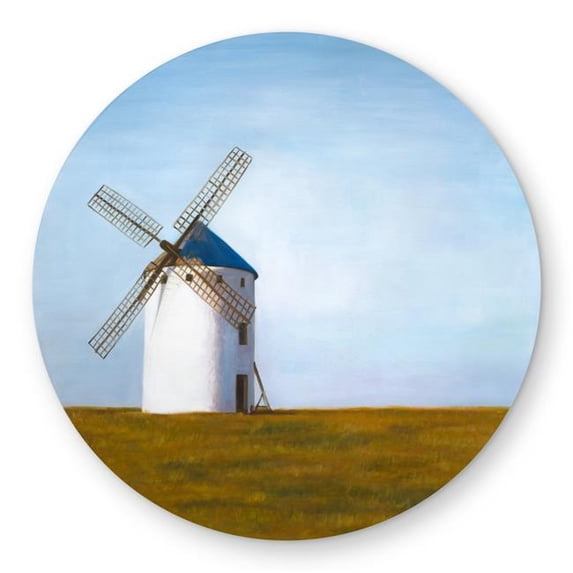 Begin Home Decor C1COAR55OFJBWK 5 x 5 ft. Big Windmill - Round Outdoor ...