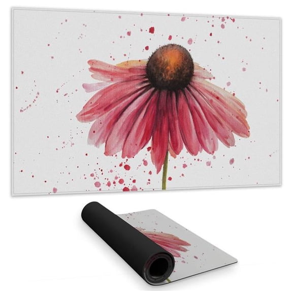 Begin Home Decor C1DM14240SZ1VQ 14 x 24 in. Pink Daisy Botanical ...