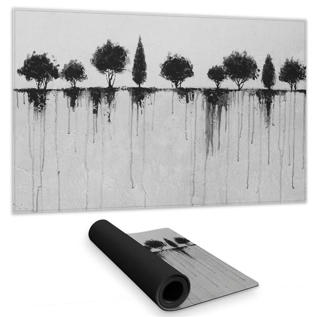 Begin Home Decor C1DM1424TVWLSR 14 x 24 in. Abstract Black Trees Desk ...