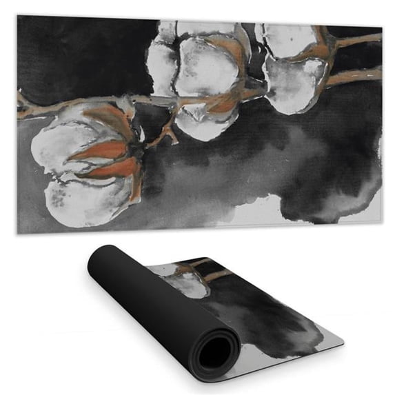 Begin Home Decor C1DM15316KHTFW 16 x 32 in. White Minimalist Desk Mat ...