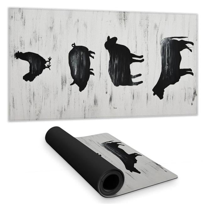 Begin Home Decor C1DM1531IMRZEC 16 x 32 in. Farm Animals Kitchen Desk ...