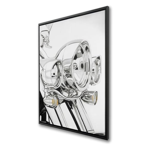 Begin Home Decor C1FC2436SEA8UL 24 x 36 in. Motorcycle Light - Framed ...