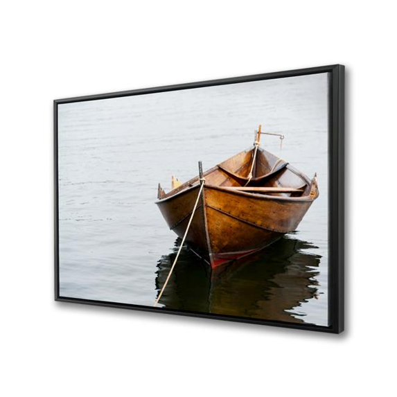 Begin Home Decor C1FC2436X3ZIRC 24 x 36 in. Rowboat on Calm Water ...