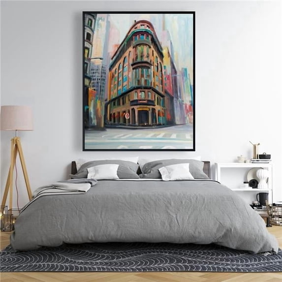 Begin Home Decor C1FC4860BWSJUM 48 x 60 in. Building Architecture in ...