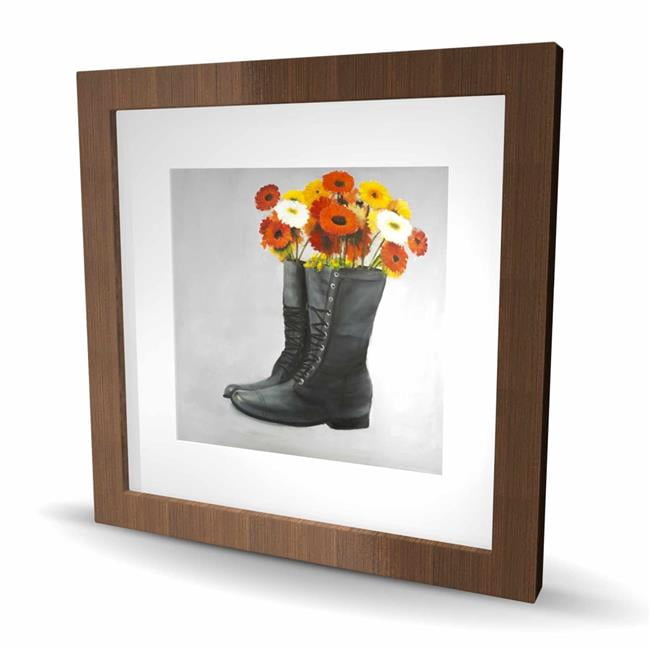 Begin Home Decor C1FM1616639IT2 16 x 16 in. Boots Full of Flowers ...