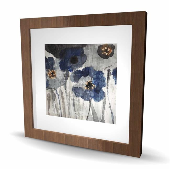 Begin Home Decor C1FM16166CNLXX 16 x 16 in. Blue Blurry Flowers ...
