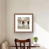 Begin Home Decor C1FM16168W5EF4 16 x 16 in. Abstract Passersby with ...