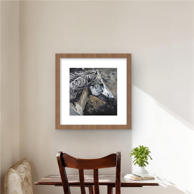 Begin Home Decor C1FM1616A6YP2Y 16 x 16 in. Side of A Wild Horse ...