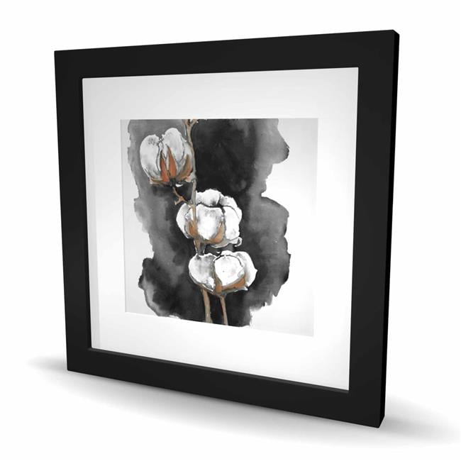 Begin Home Decor C1FM1616AK9GA3 16 x 16 in. Watercolor Cotton Flowers ...