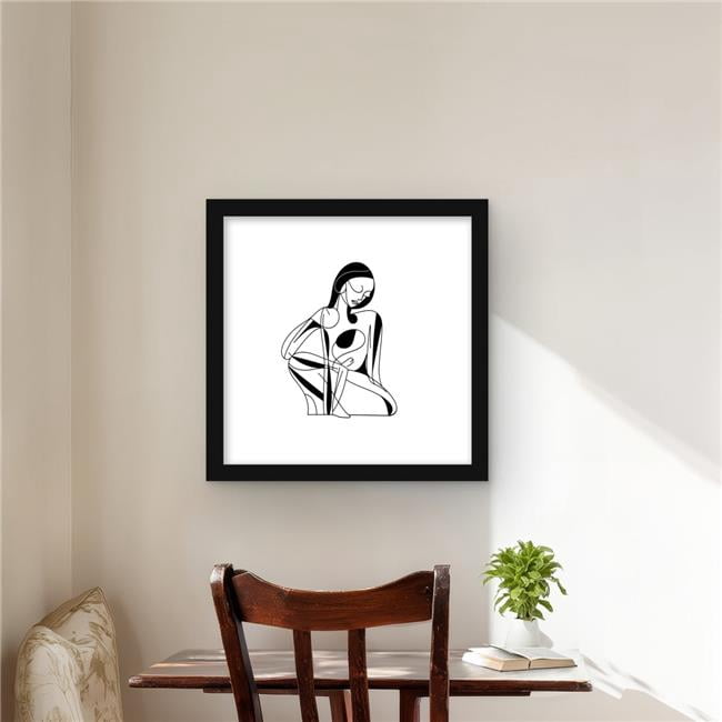 Begin Home Decor C1FM1616GPICXD 16 x 16 in. Feminine Lines - Beauty ...