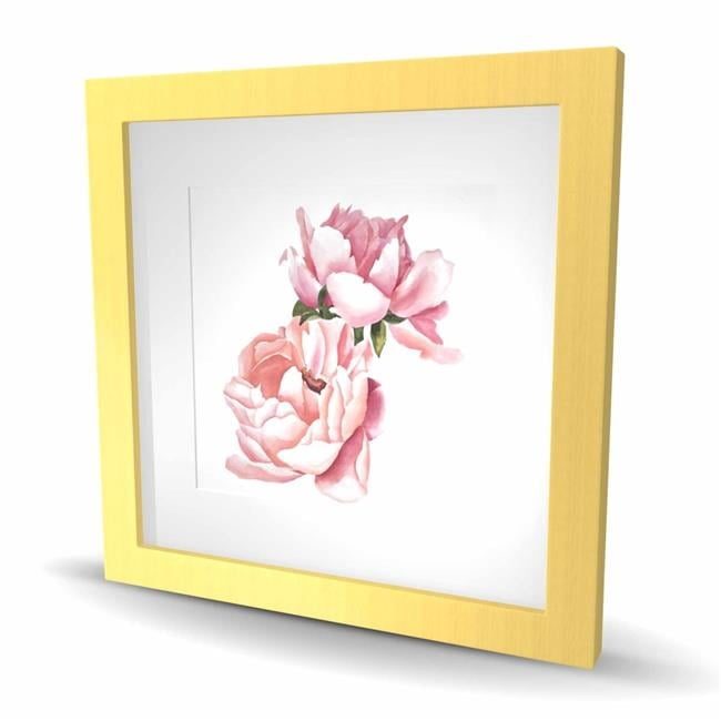Begin Home Decor C1FM1616J5PYX2 16 x 16 in. Two Pink Watercolor Roses ...