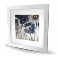 Begin Home Decor C1FM1616MFD5S1 16 x 16 in. Blue Blurry Flowers - Gray ...