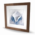 Begin Home Decor C1FM1616MHNUD7 16 x 16 in. Blue Conical Shell ...