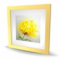 Begin Home Decor C1FM1616N2JAFG 16 x 16 in. Yellow Fluffy Flower ...