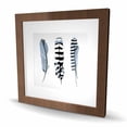 Begin Home Decor C1FM1616NQ7SIA 16 x 16 in. Delicate Feathers - Gray ...