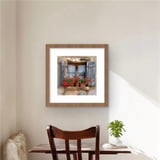 Begin Home Decor C1FM1616OWBCOD 16 x 16 in. Flowers on the Ledge - Red ...