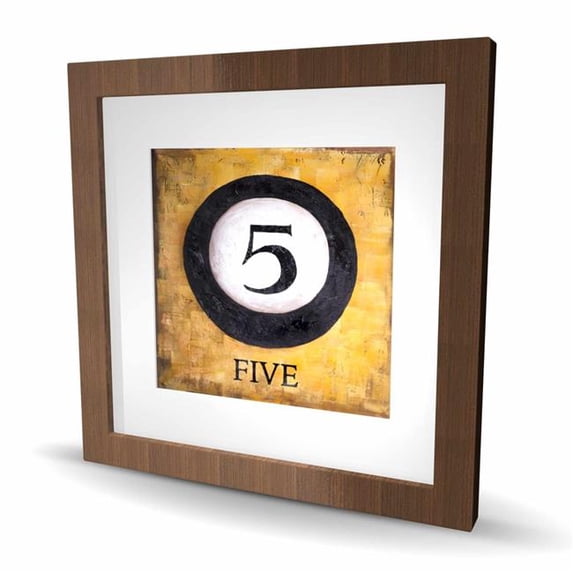 Begin Home Decor C1FM1616PZFJR8 16 x 16 in. Billiard Ball No5 - Office ...