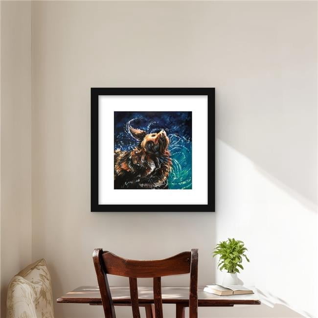 Begin Home Decor C1FM1616S495V5 16 x 16 in. Wet Golden Retriever ...