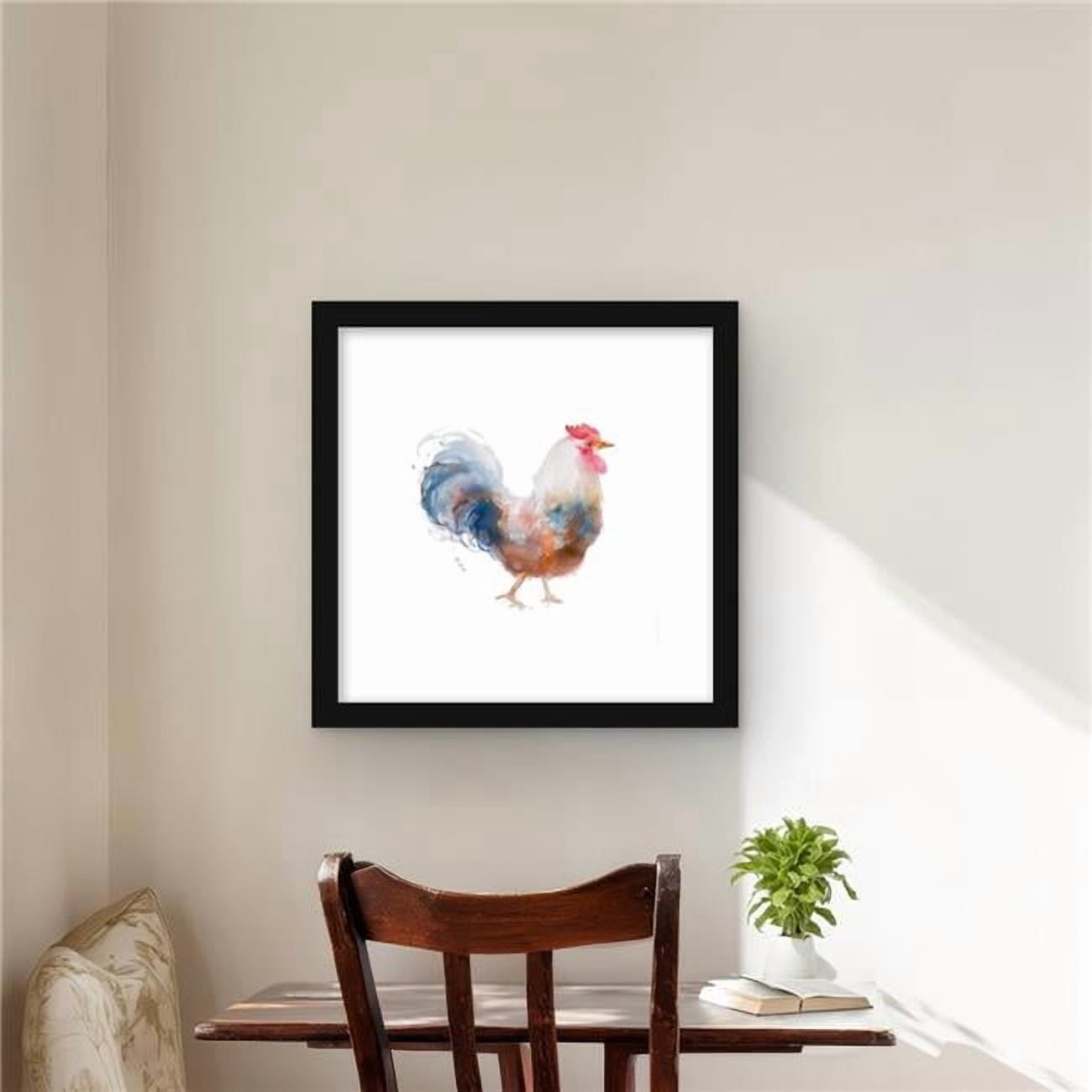 Begin Home Decor C1FM1616VN4KCX 16 x 16 in. Watercolor Rooster - Brown ...