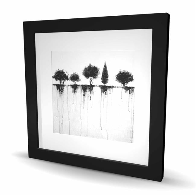 Begin Home Decor C1FM1616WCKQSV 16 x 16 in. Abstract Black Trees ...