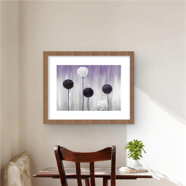 Begin Home Decor C1FM16205FK1WB 16 x 20 in. Purple & White Allium ...