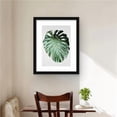 Begin Home Decor C1FM162077OSRA 16 x 20 in. Monstera Leaf Framed Matted ...
