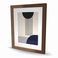 Begin Home Decor C1FM1620F4ECF6 16 x 20 in. Circle Lines - Framed ...