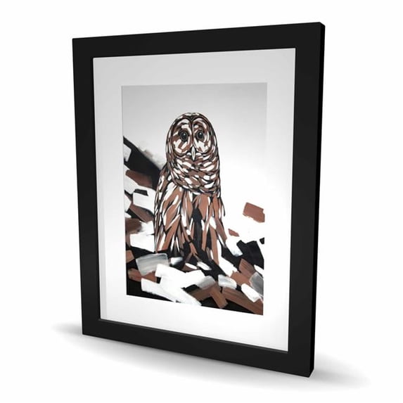 Begin Home Decor C1FM1620GCHHOR 16 x 20 in. Tawny Owl Beige Animals ...